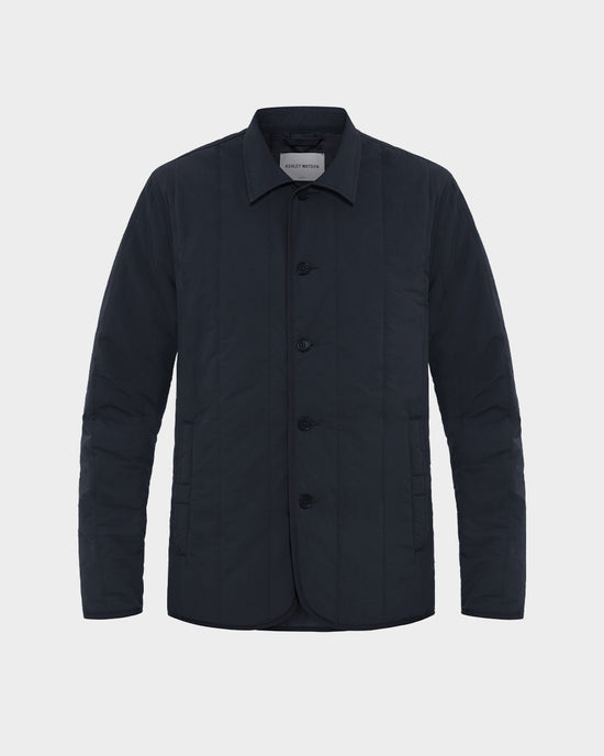 Fitzroy Quilted Jacket : Navy - Ashley Watson